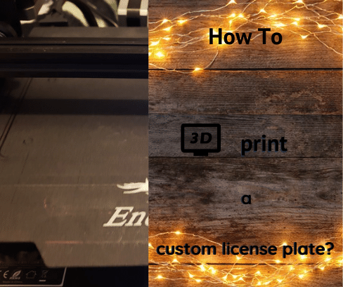 3d Printed Custom License Plate